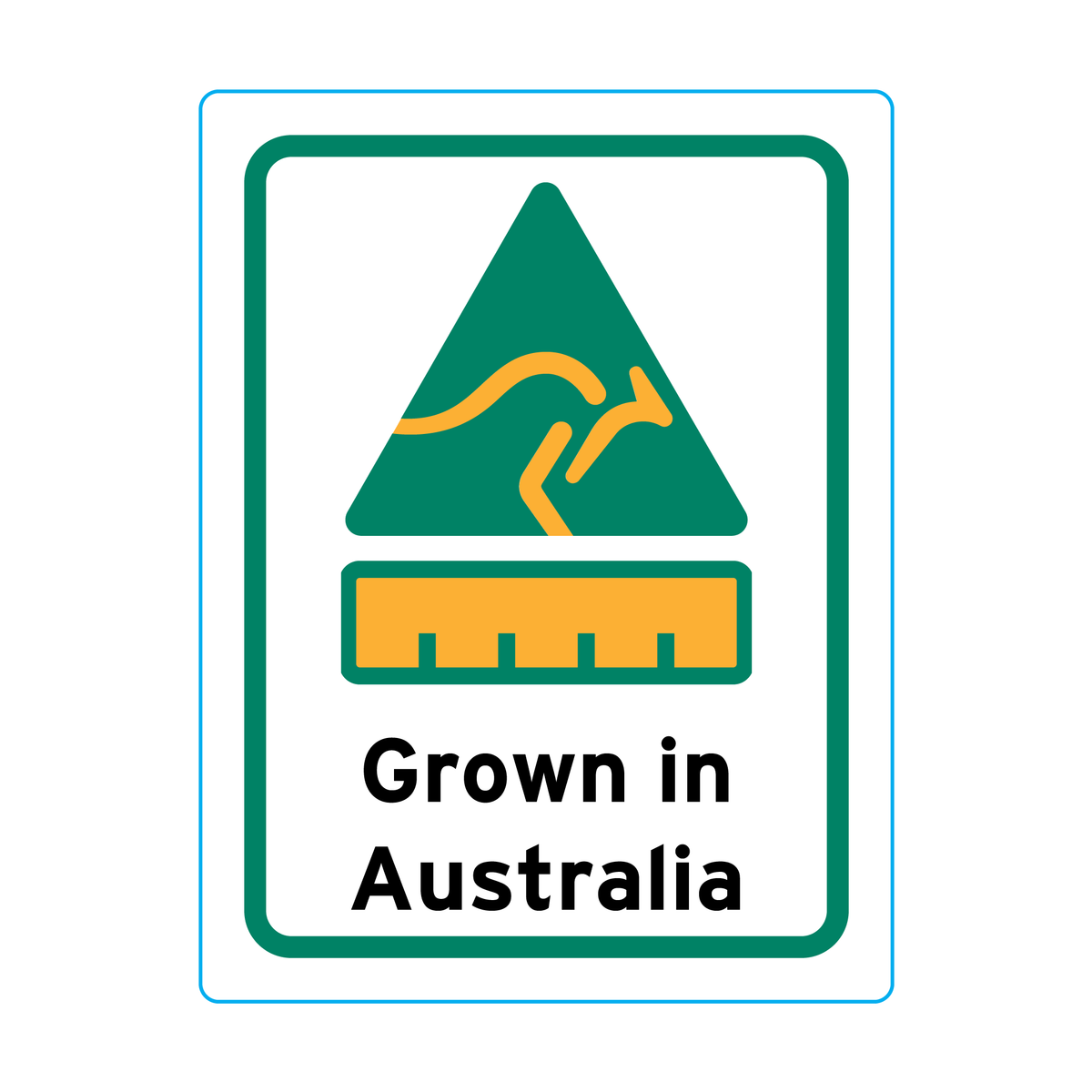 Grown In Australia Stickers – 1.9cm x 2.5cm – CountryofOriginLabelling ...
